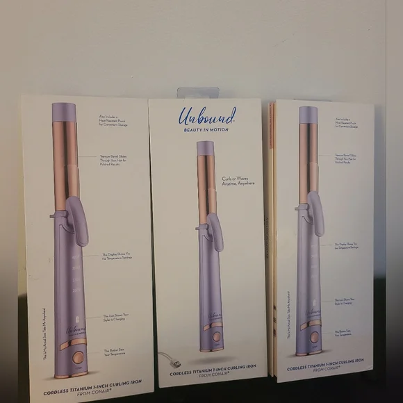 Conair Unbound Cordless Multi-Styler, Flat Iron, Curling, 04/19/2023